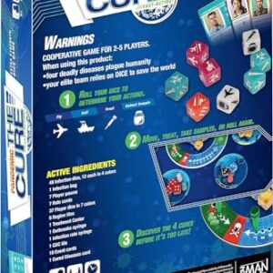 Pandemic The Cure Board Game (Base Game) | Board Game for Adults and Family | Cooperative Board Game | Dice Game | Ages 8+ | 2 to 5 players | Average Playtime 30 minutes | Made by Z-Man Games