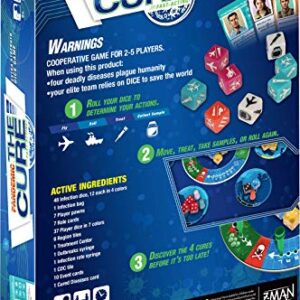 Pandemic The Cure Board Game (Base Game) | Board Game for Adults and Family | Cooperative Board Game | Dice Game | Ages 8+ | 2 to 5 players | Average Playtime 30 minutes | Made by Z-Man Games