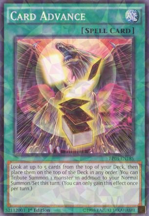 YU-GI-OH! - Card Advance (BP03-EN185) - Battle Pack 3: Monster League - 1st Edition - Shatterfoil