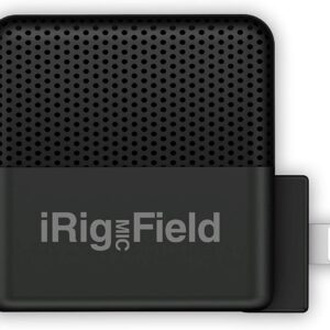 IK Multimedia iRig Mic Field stereo condenser microphone for iPhone and iPad - IP-IRIG-FIELD-IN - Black