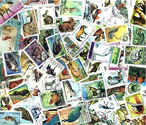 Animals on Stamps - Collection of 200 Different Stamps