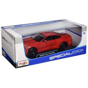 Maisto 31197RD 1:18 Special Edition 2015 Ford Mustang Diecast Vehicles