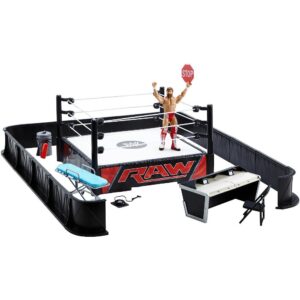 mattel wwe wrestling ring exclusive playset ppv ringside battle ring [includes daniel bryan figure]