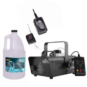 chauvet hurricane h1200 fog/smoke machine + fc-w wireless remote + fju fog fluid