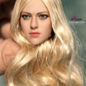 1/6 Scale Female Blonde Hair Head Sculpt Carving for 12inches Action Figure Doll Toy