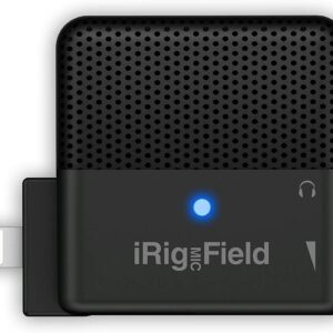 IK Multimedia iRig Mic Field stereo condenser microphone for iPhone and iPad - IP-IRIG-FIELD-IN - Black