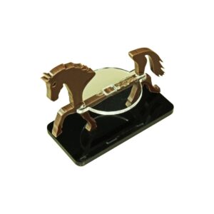 litko horse character mount | role playing games | compatible with dnd pathfinder | (25x50mm base, brown)