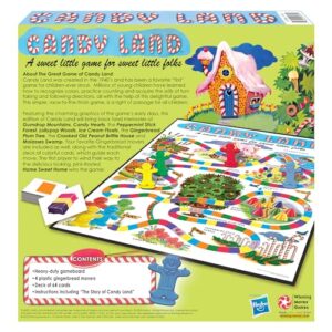 Candy Land With Retro Artwork by Winning Moves Games USA, Classic Edition Celebrating Over 70 Years, A Sweet Little Game for Sweet Little Folks, Rite Of Passage Game for 2-4 Players, Ages 3+ (1189)