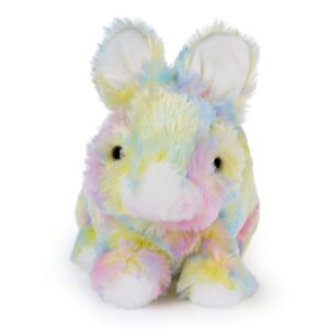 gund baby gund easter soft toy, skiddles splatter color patch bunny