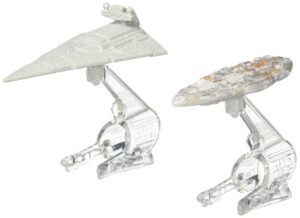 hot wheels star wars starship star destroyer vs. mon calamari cruiser vehicle 2-pack