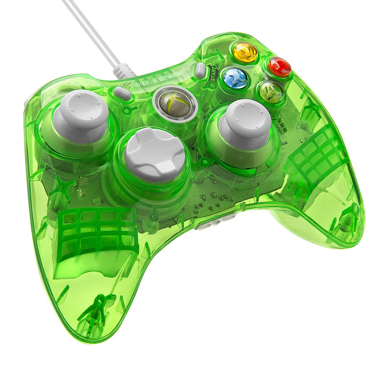 PDP Rock Candy Wired Controller for Xbox 360 - Aqualime