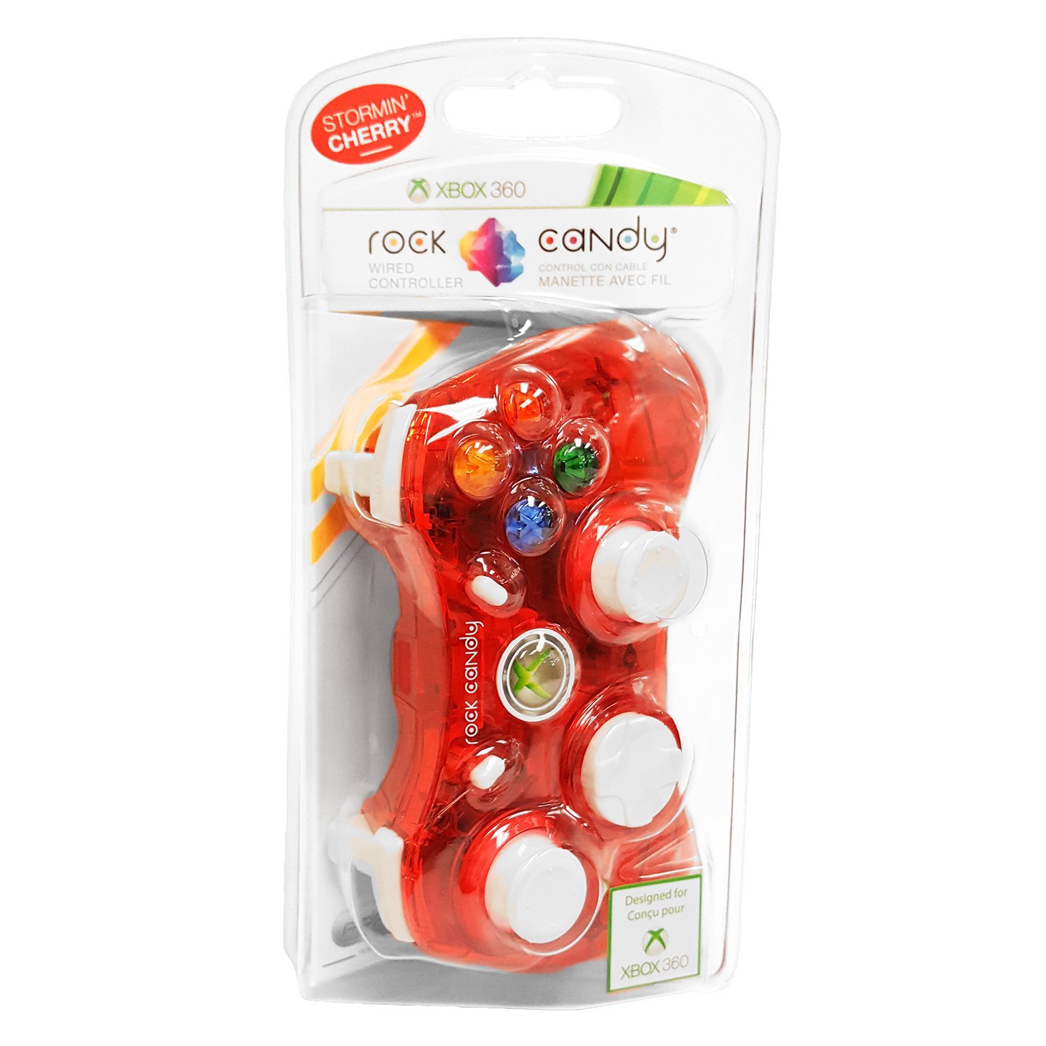 PDP Rock Candy Wired Controller for Xbox 360 - Stormin' Cherry