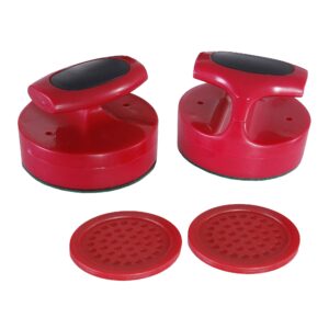 hathaway pro-series air hockey striker and puck set, red