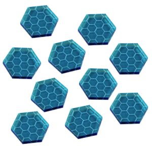 litko space shield tokens, fluorescent blue (10)