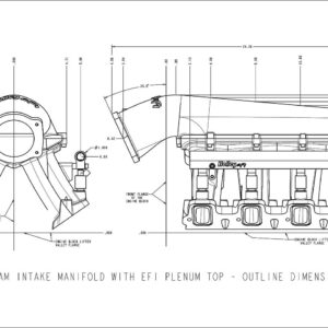 Holley 300-122BK Left Side Hi-Ram Modular Intake System