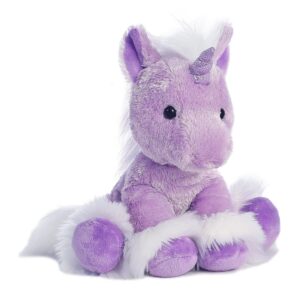 aurora® enchanting fantasy dreaming of you™ unicorn stuffed animal - mythical companion - imaginative adventures - purple 12 inches