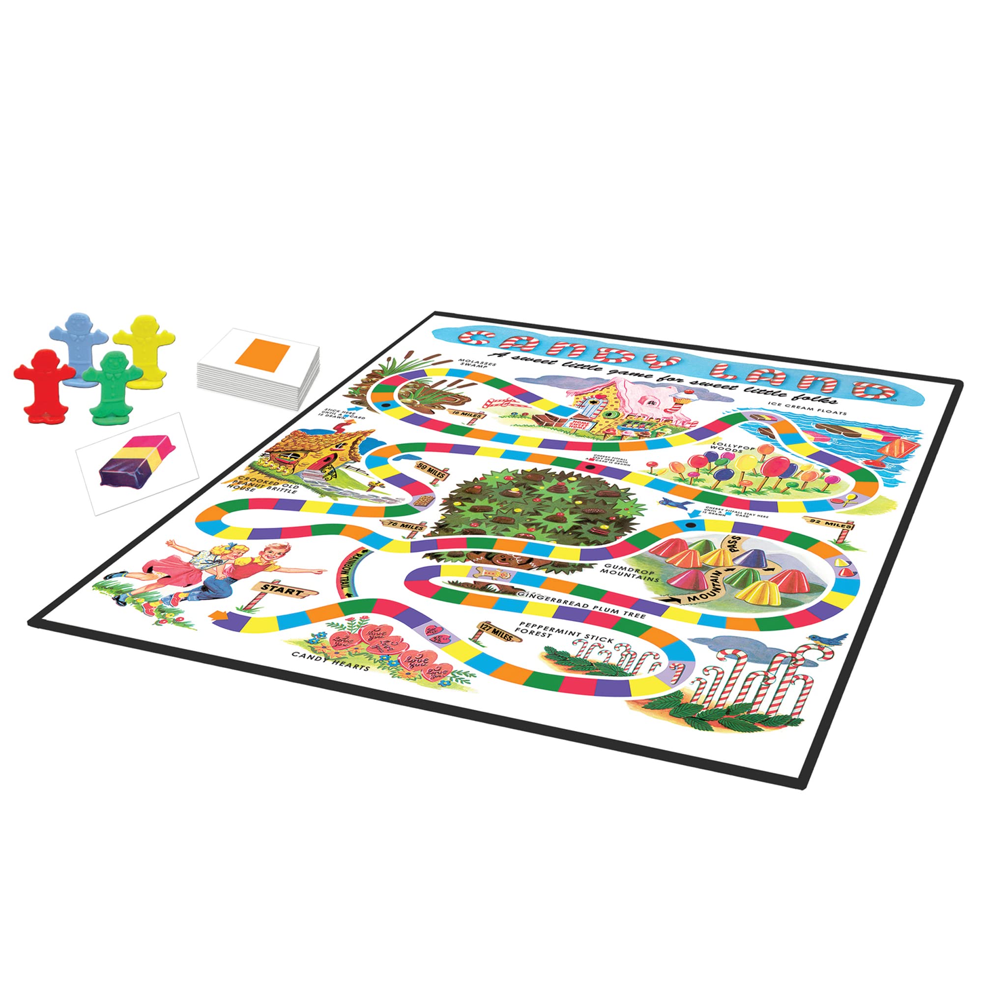 Candy Land With Retro Artwork by Winning Moves Games USA, Classic Edition Celebrating Over 70 Years, A Sweet Little Game for Sweet Little Folks, Rite Of Passage Game for 2-4 Players, Ages 3+ (1189)