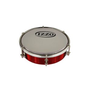 izzo 3462 aluminium shell tamborim with synthetic drumhead