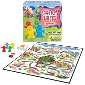 candy land with retro artwork by winning moves games usa, classic edition celebrating over 70 years, a sweet little game for sweet little folks, rite of passage game for 2-4 players, ages 3+ (1189)