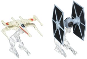 hot wheels star wars starship tie fighter vs. x-wing vehicle 2-pack