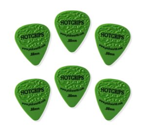 pickworld guitar picks (hg6d-4), .88mm, green