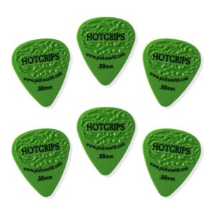 PickWorld Guitar Picks (HG6D-4), .88mm, Green