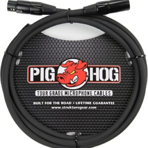 Pig Hog PHM6 High Performance 8mm XLR Microphone Cable, 6 Feet