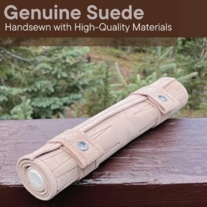 Sondergut Roll-up Suede Backgammon Game Cream