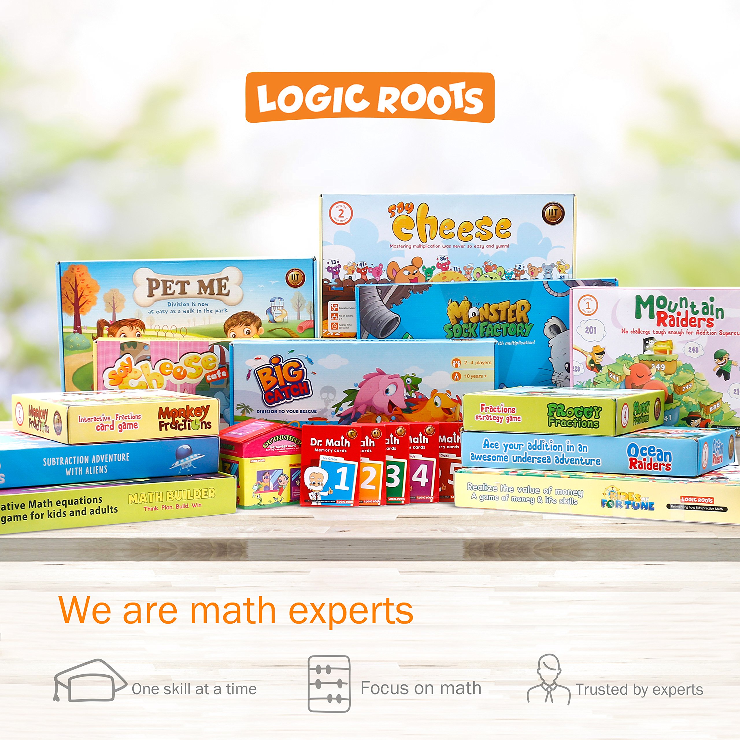 Logic Roots Say Cheese Multiplication Game - Fun Math Board Game for 7-10 Year Olds, Easy Start Advanced STEM Toy, Perfect Educational Gift for Girls & Boys, Homeschoolers, Grade 2 and Up