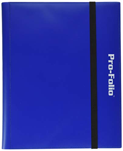 BCW Pro-Folio 9-Pocket Card Album - Blue | Archival Safe, Side-Loading Trading Card Binder | Premium Collectible Storage Solution for Trading Cards, TCG, Sports Cards, and More - 360-Card Capacity