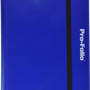 BCW Pro-Folio 9-Pocket Card Album - Blue | Archival Safe, Side-Loading Trading Card Binder | Premium Collectible Storage Solution for Trading Cards, TCG, Sports Cards, and More - 360-Card Capacity