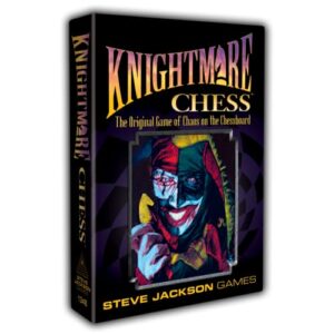 knightmare chess card game | card game for chess | card game for two | ages 10+ | for 2 players | average play time 120 minutes | from steve jackson games