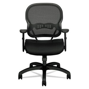 HON VL712MM10 VL712 Series Mid-Back Swivel/Tilt Work Chair, Black Mesh