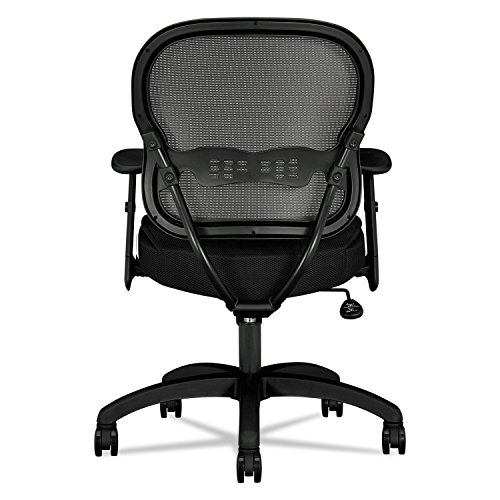 HON VL712MM10 VL712 Series Mid-Back Swivel/Tilt Work Chair, Black Mesh