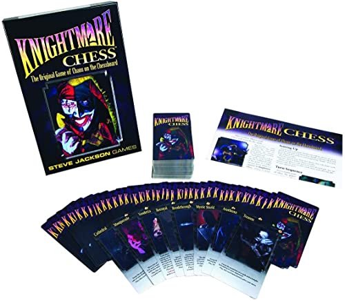 Knightmare Chess Card Game | Card Game for Chess | Card Game for Two | Ages 10+ | for 2 Players | Average Play Time 120 Minutes | from Steve Jackson Games