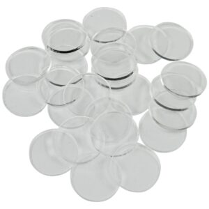 litko clear miniature bases, circular .75 inch, 1.5mm clear (25)