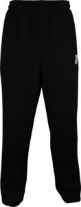 marucci adult fleece pant, black, small