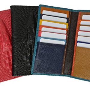 MARSHAL Fashion Croco Embossed Credit Card Holder For Ladies