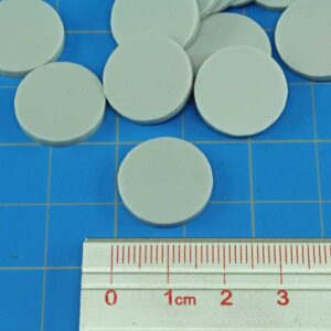 LITKO 18mm Game Tokens | Placeholder | Scoring Tokens | Counting Chips | Set of 25 (Grey)