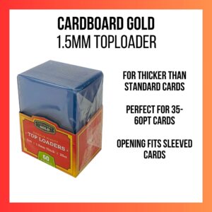 1x 25ct CBG 60 pt Cardboard Gold 3" x 4" PRO Toploaders Keeps Thick Cards Ultra Protected