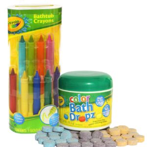 Crayola Bathtub Crayons with Crayola Color Bath Drops 60 tablets