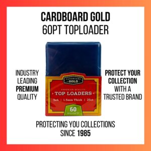 1x 25ct CBG 60 pt Cardboard Gold 3" x 4" PRO Toploaders Keeps Thick Cards Ultra Protected