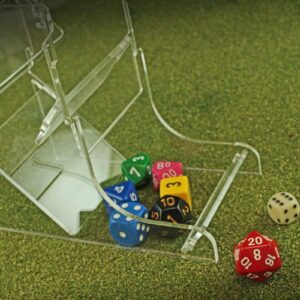 LITKO Dice Tower | Dice Roller | Dice Tumbler | Dice Boot | TTRPG | Board Games (Translucent Red)