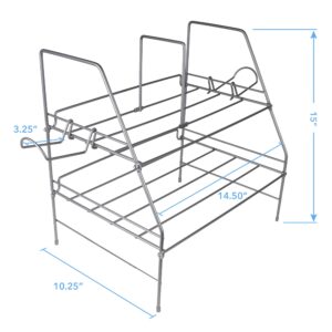 Atlantic Game Depot - Wire Gaming Rack Stores and Organizes All Your Gaming Gear, Made from Durable Heavy Gauge Steel Wire PN45506114