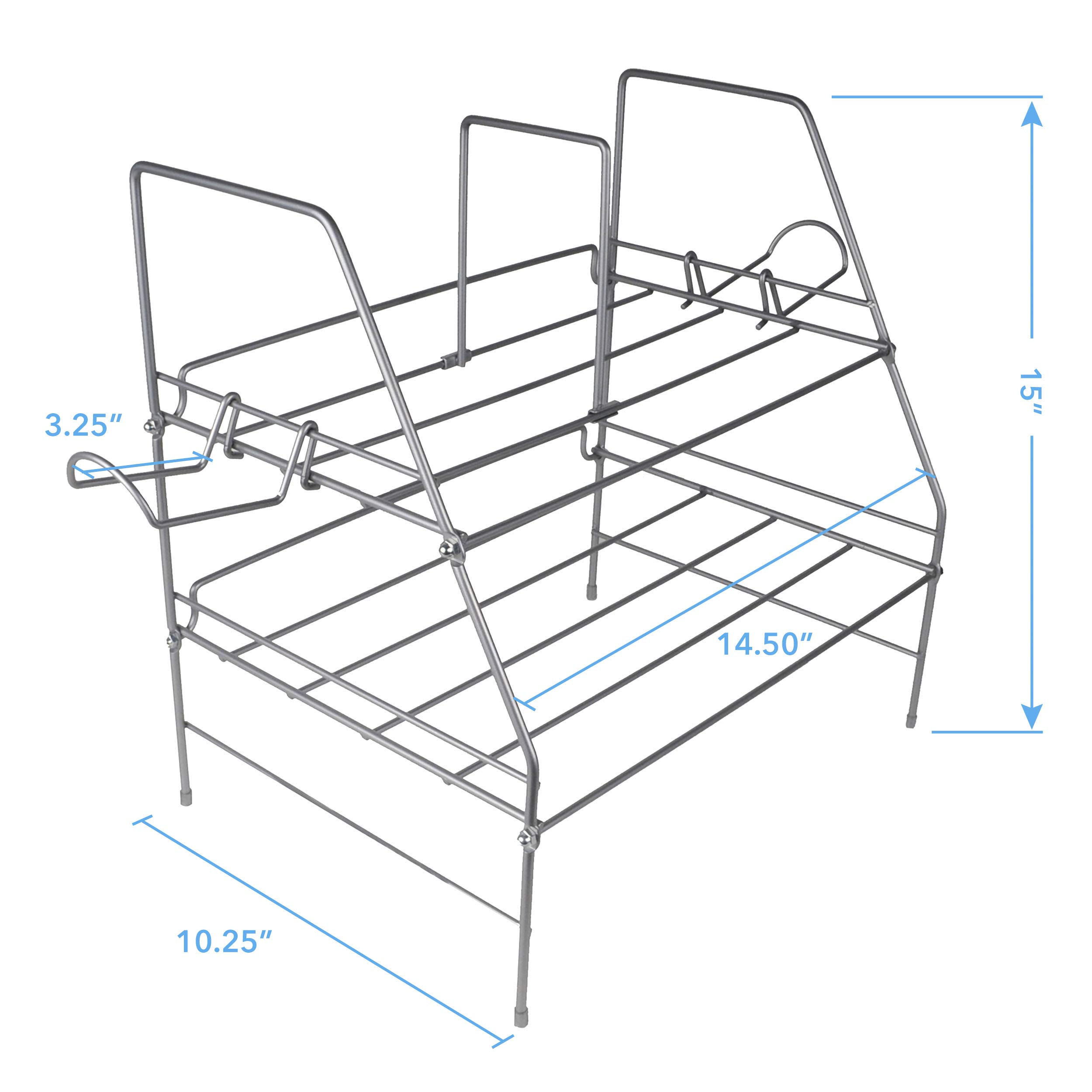 Atlantic Game Depot - Wire Gaming Rack Stores and Organizes All Your Gaming Gear, Made from Durable Heavy Gauge Steel Wire PN45506114