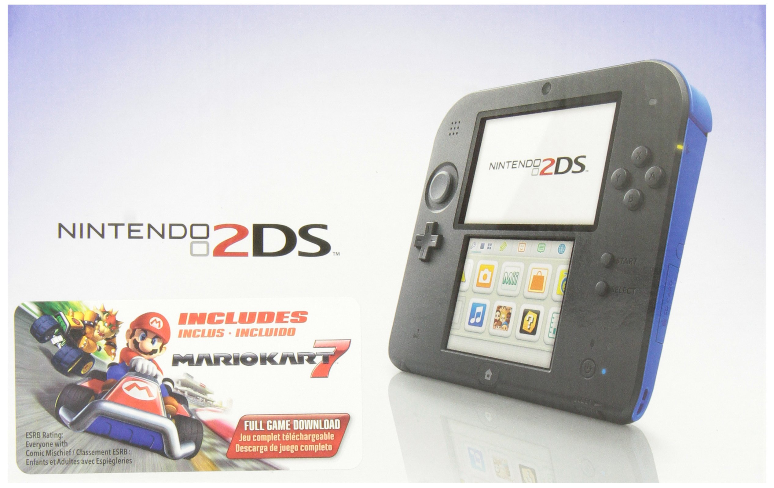 Nintendo 2DS Console with Mario Kart 7 - Electric Blue