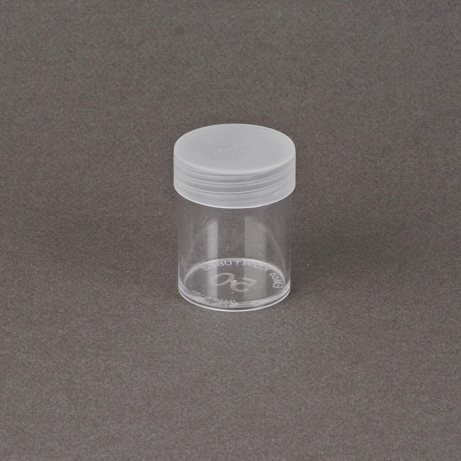 Finngamo (5) Brand Round Clear Plastic (Half Dollars) Size Coin Storage Tube Holders with Screw on Lid c