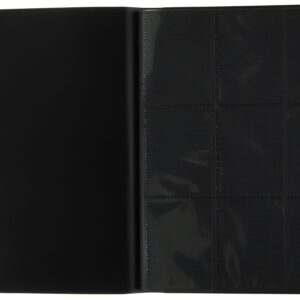 BCW Pro-Folio 9-Pocket Card Album - Black | Archival Safe, Side-Loading Trading Card Binder | Premium Collectible Storage Solution for Trading Cards, TCG, Sports Cards, and More - 360-Card Capacity