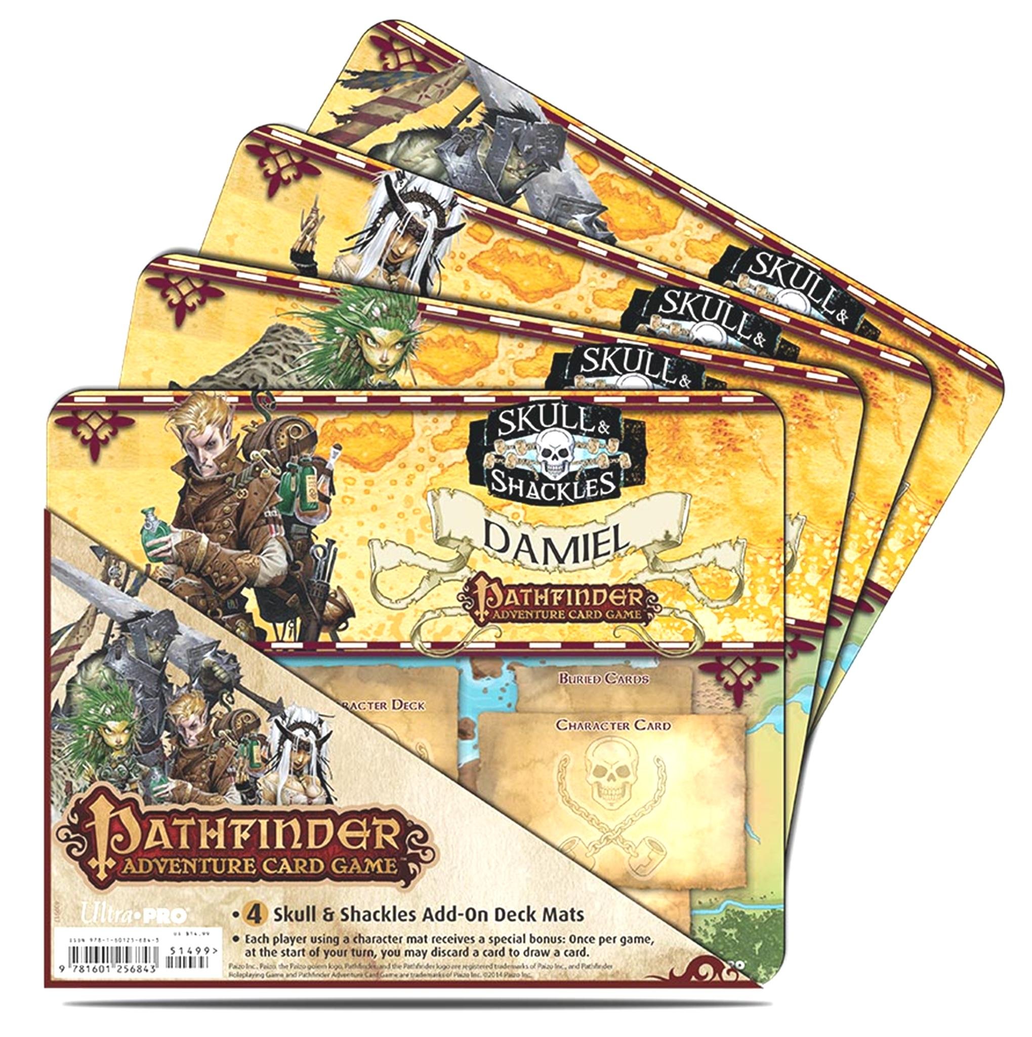 Ultra Pro Pathfinder Skull and Shackles Character Mat (4-Pack)