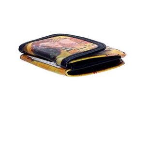 Taxi Wallet® - TW94-THE KISS - Soft Faux Pleather - Compact, Front Pocket Folding Wallet - For Cards, Coins, Bills, ID (Men & Women)